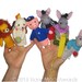 Family Donkey and Friends Finger Puppets Pdf Email Knit PATTERN - Etsy