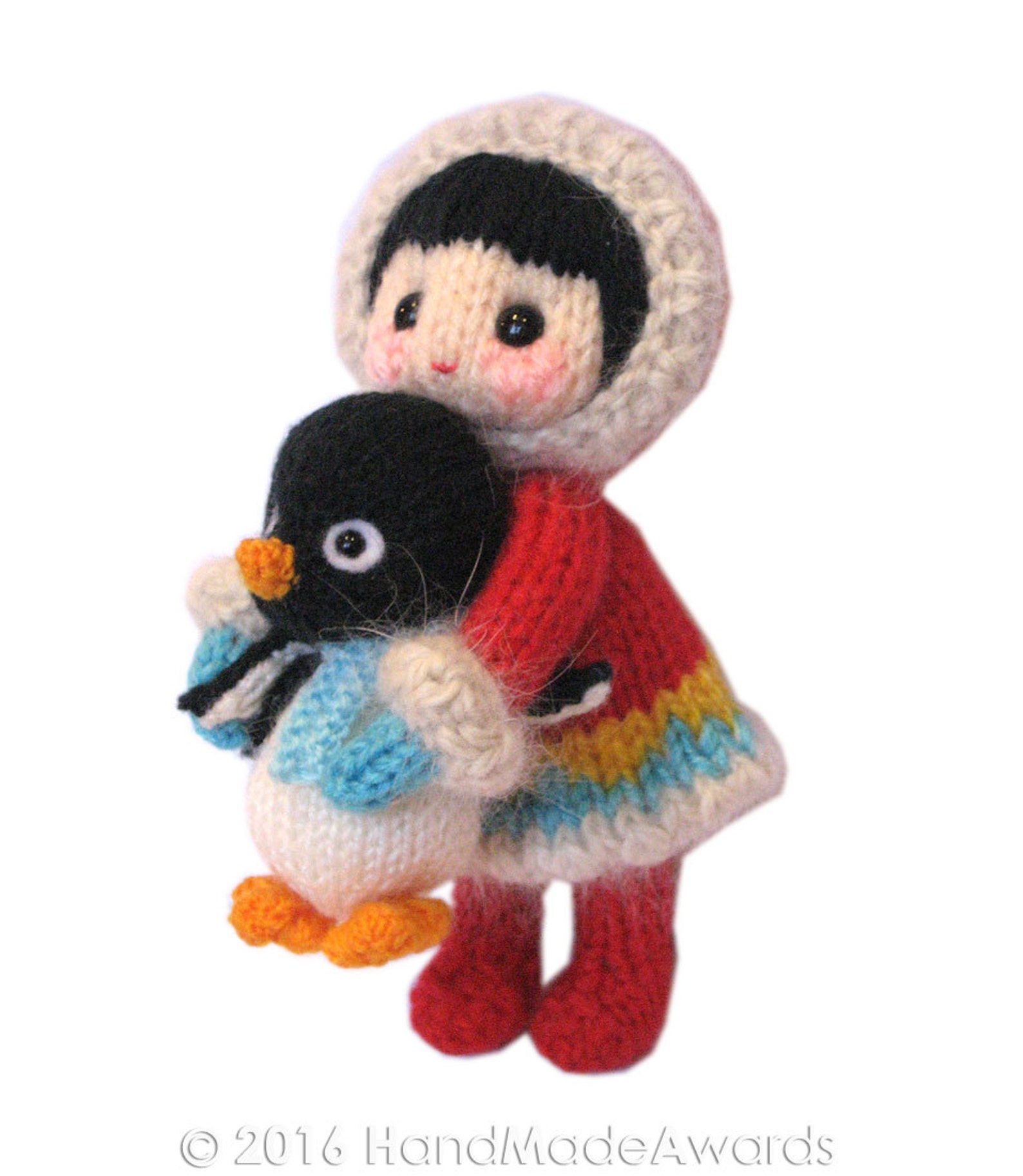 Inuit Boy With His Little Friend PDF Email Knit PATTERN | Etsy