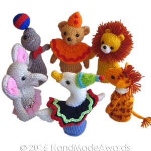 Animal CIRCUS Pdf Email Knit PATTERN - Etsy