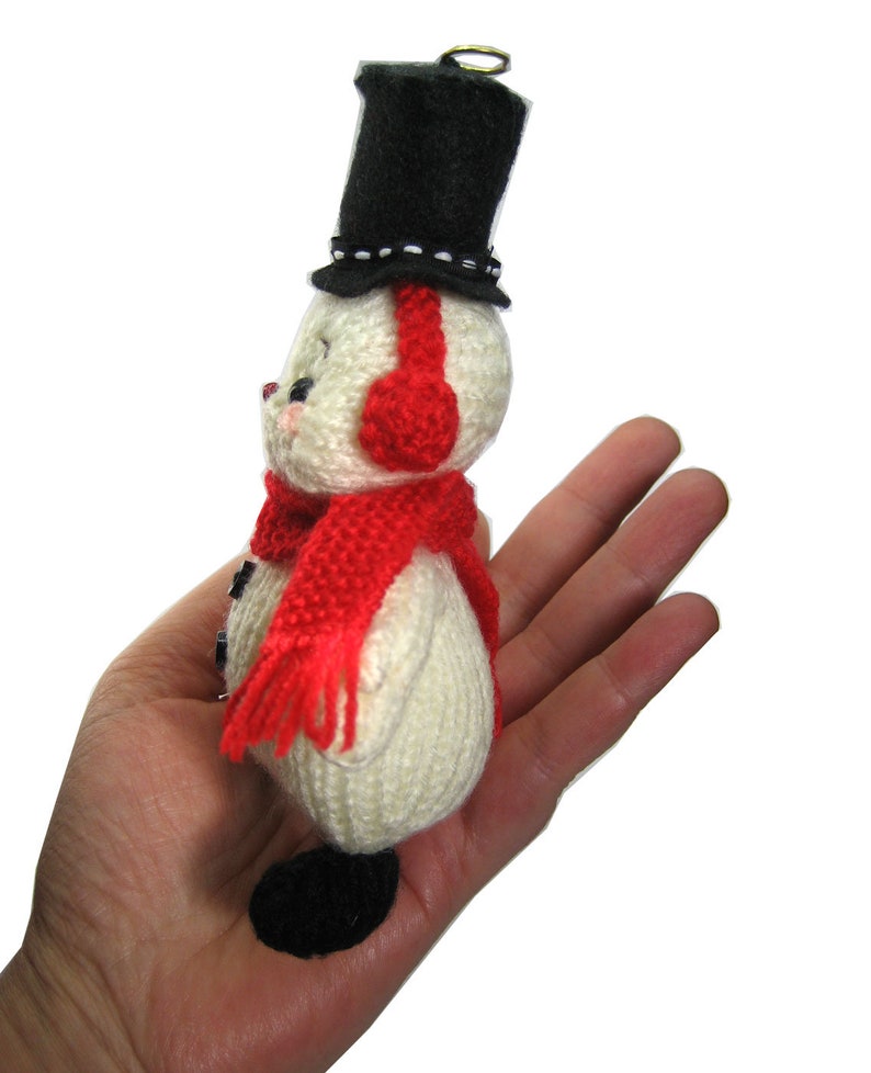 Little Snowman PDF Email Knit PATTERN - Etsy