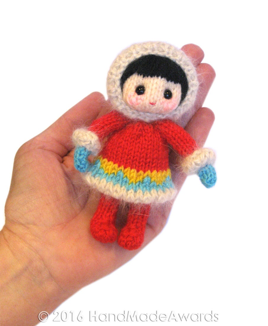 Inuit Boy With His Little Friend PDF Email Knit PATTERN | Etsy