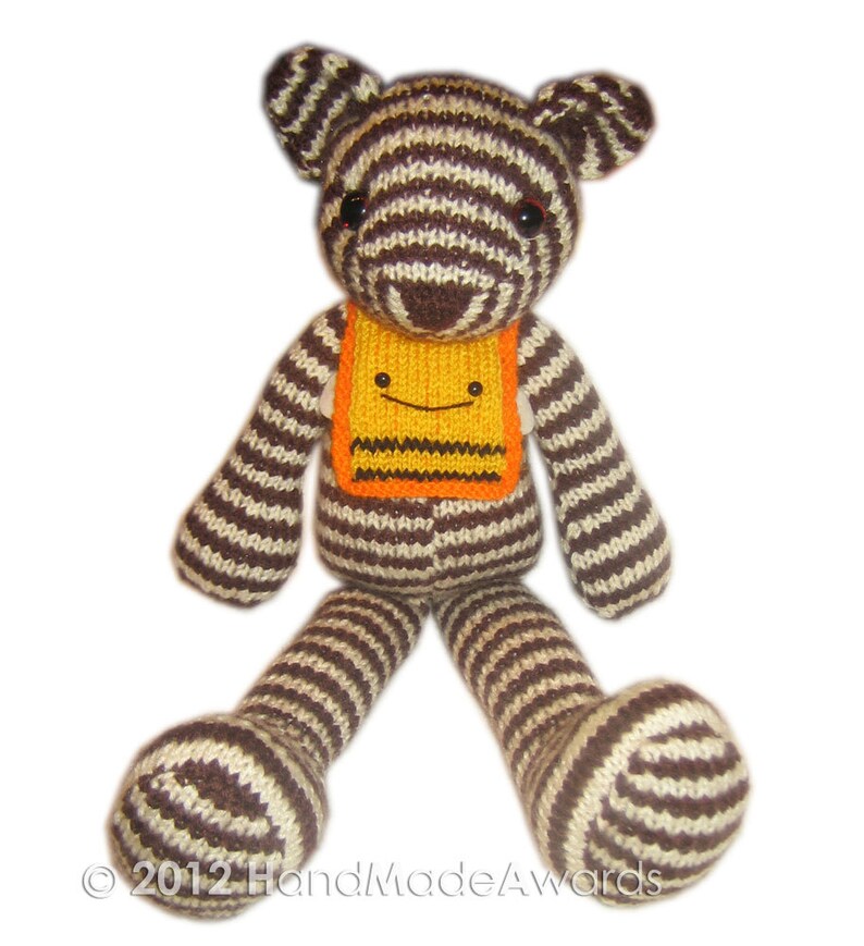 Bubu Bear the Striped Teddy PDF Email CROCHET PATTERN - Etsy