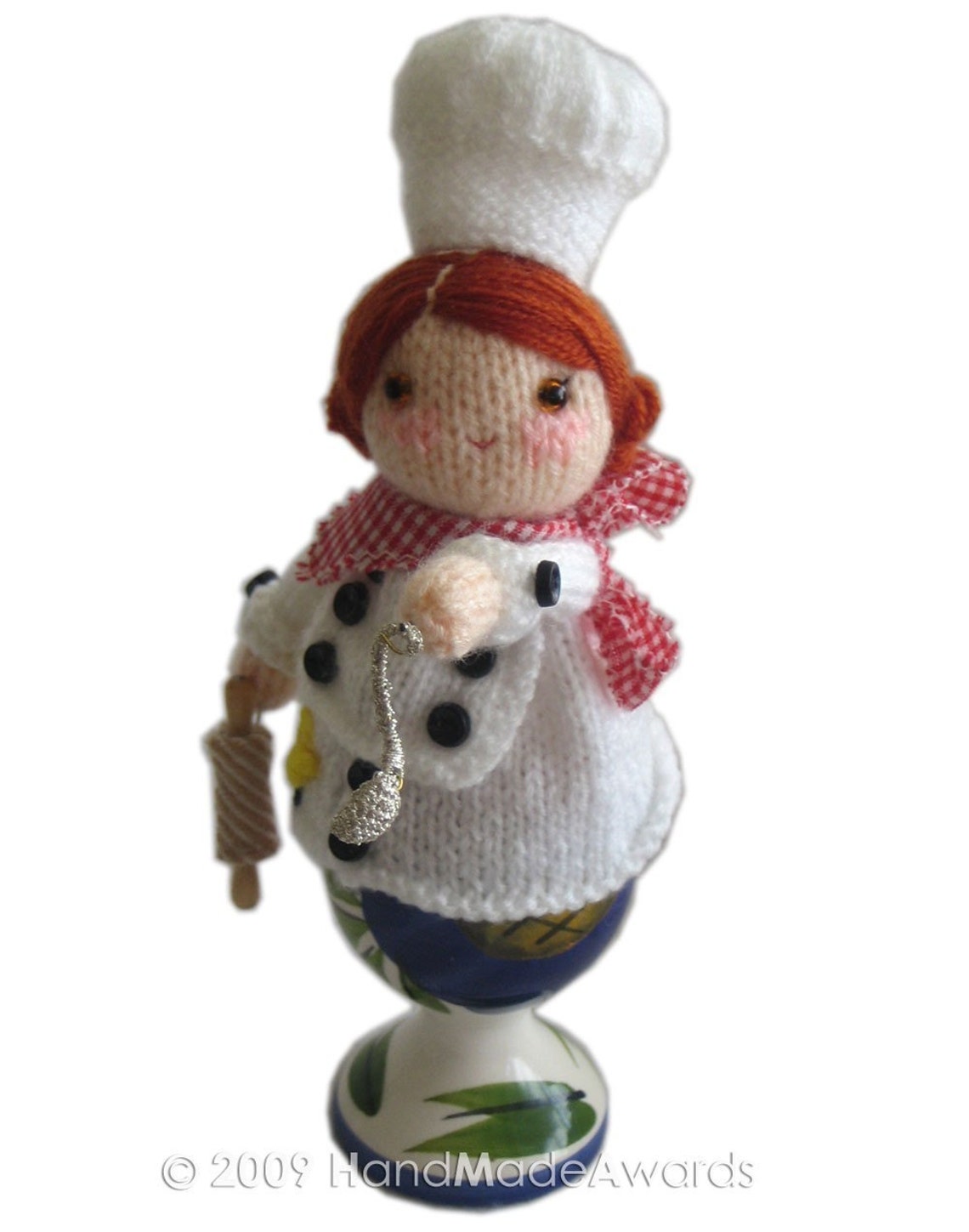 The Little CHEF Egg Cosy PDF Email Knit PATTERN - Etsy