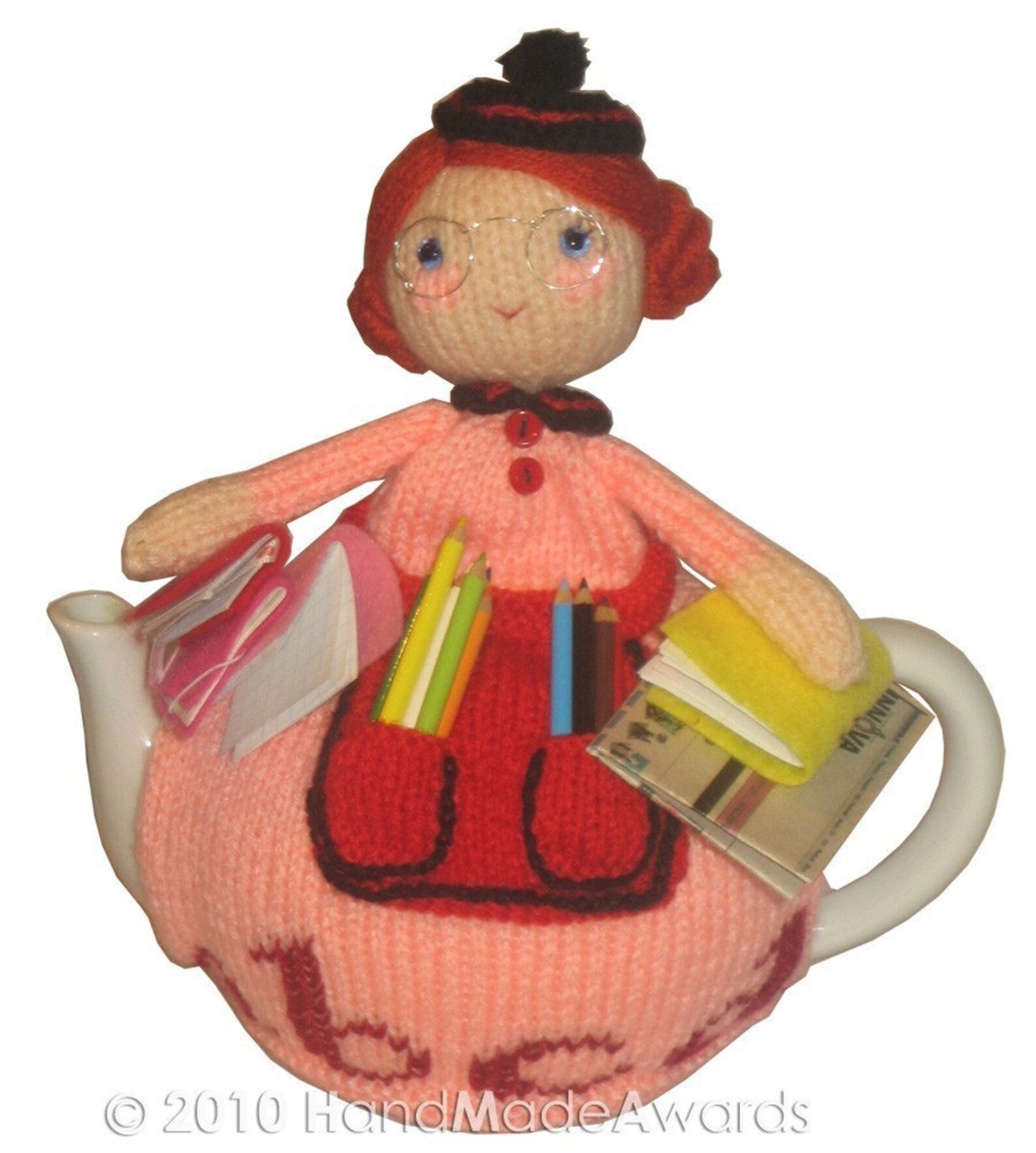 Kate the LIBRARIAN Tea Cosy PDF Email Knit PATTERN - Etsy