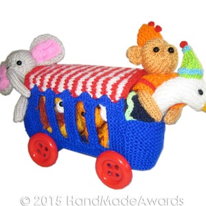 Animal CIRCUS Pdf Email Knit PATTERN - Etsy