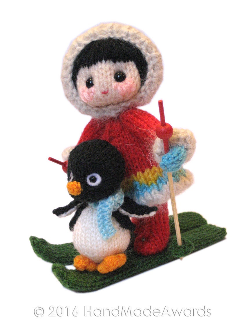 Inuit Boy With His Little Friend PDF Email Knit PATTERN | Etsy