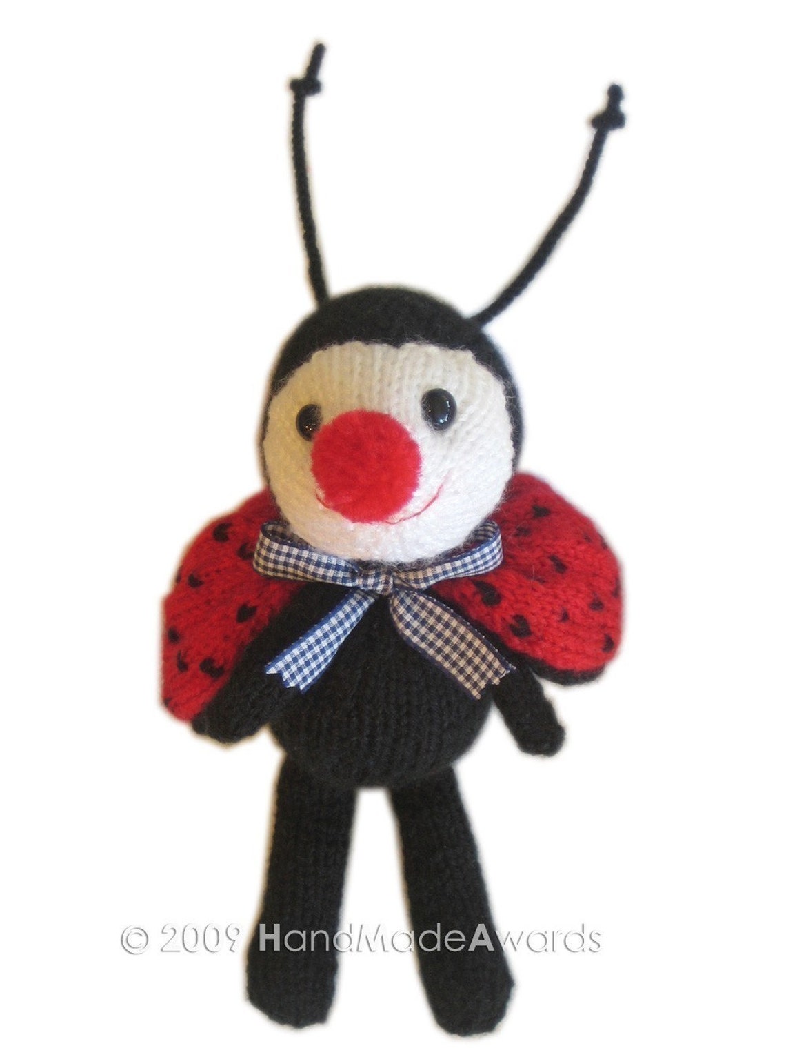 Sweetest LADYBUG PDF Email Knit PATTERN | Etsy