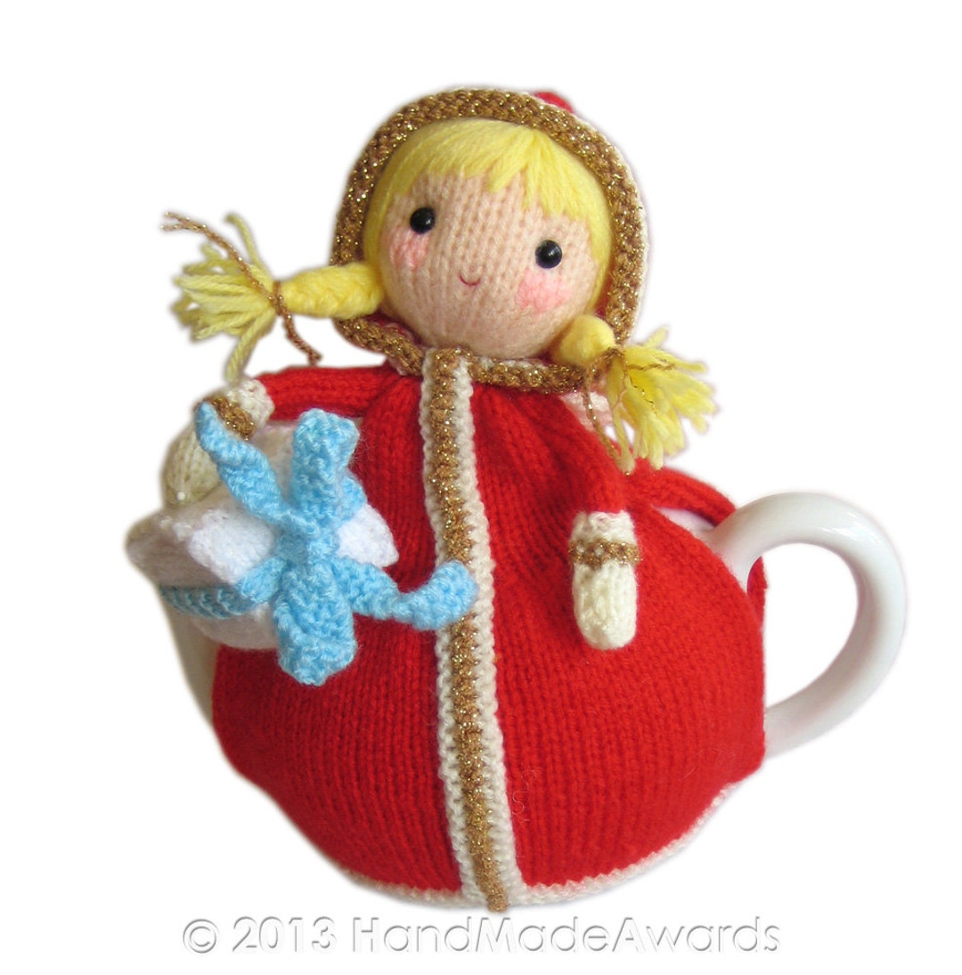 Angel of Christmas Tea Cosy Pdf Email Knit PATTERN - Etsy