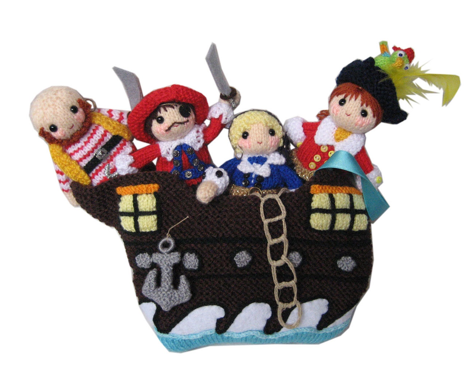 Pirates of the Caribbean With Ship Bag PDF Email Knit PATTERN - Etsy