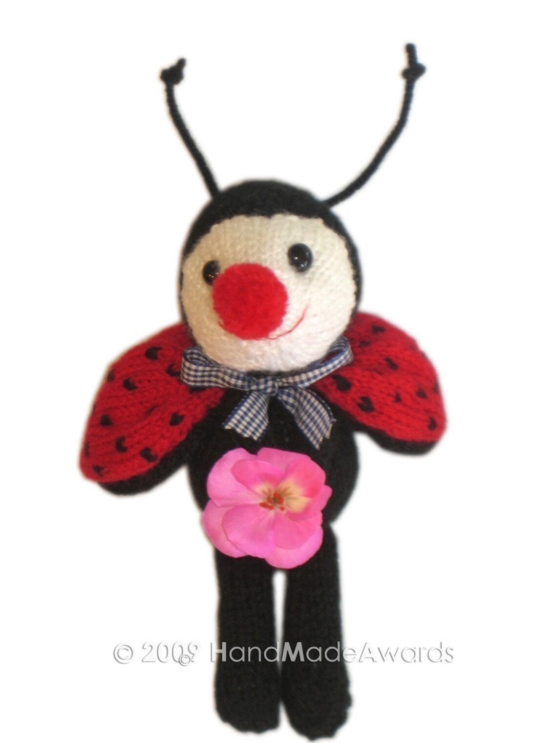 Sweetest LADYBUG PDF Email Knit PATTERN | Etsy