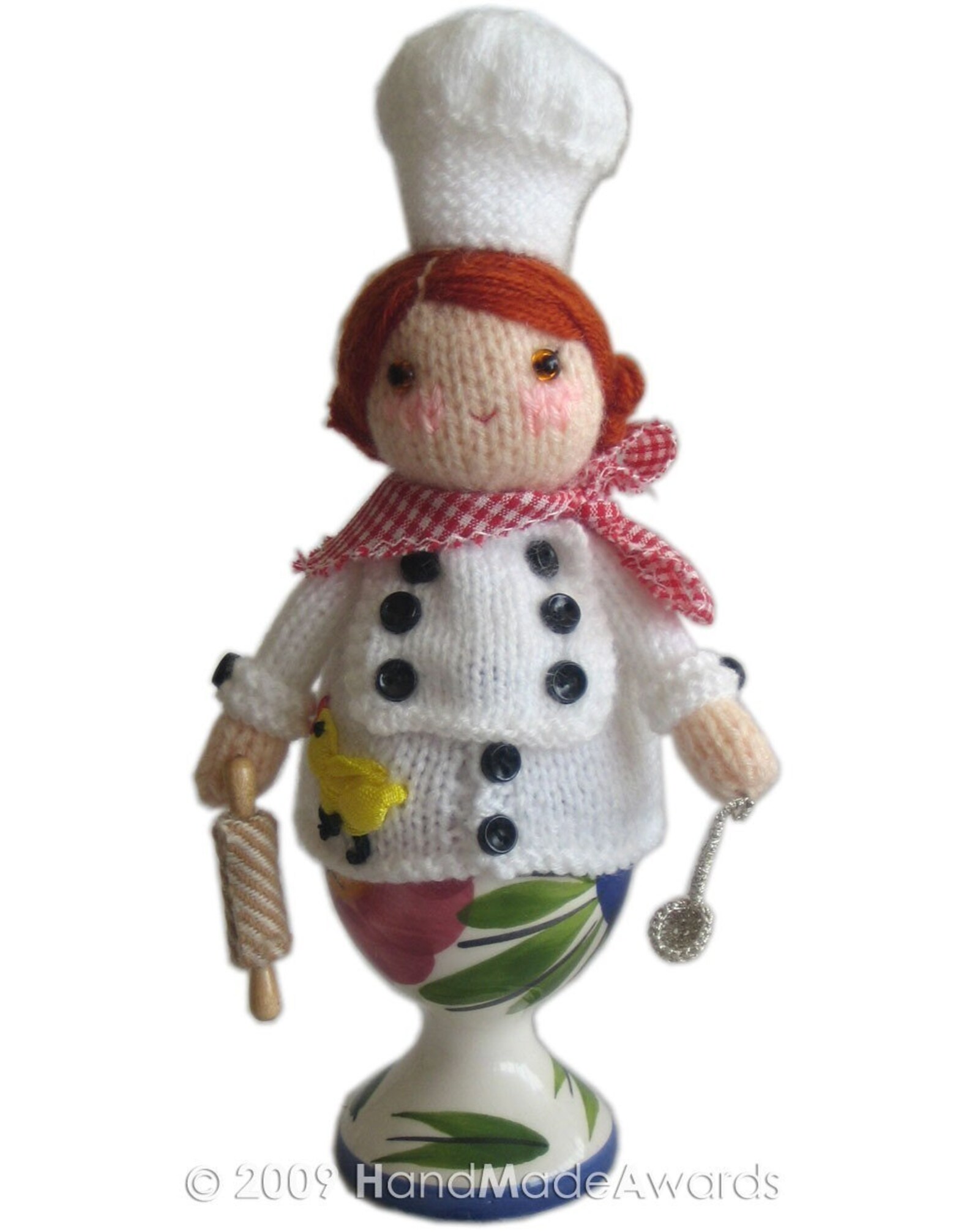 The Little CHEF Egg Cosy PDF Email Knit PATTERN - Etsy