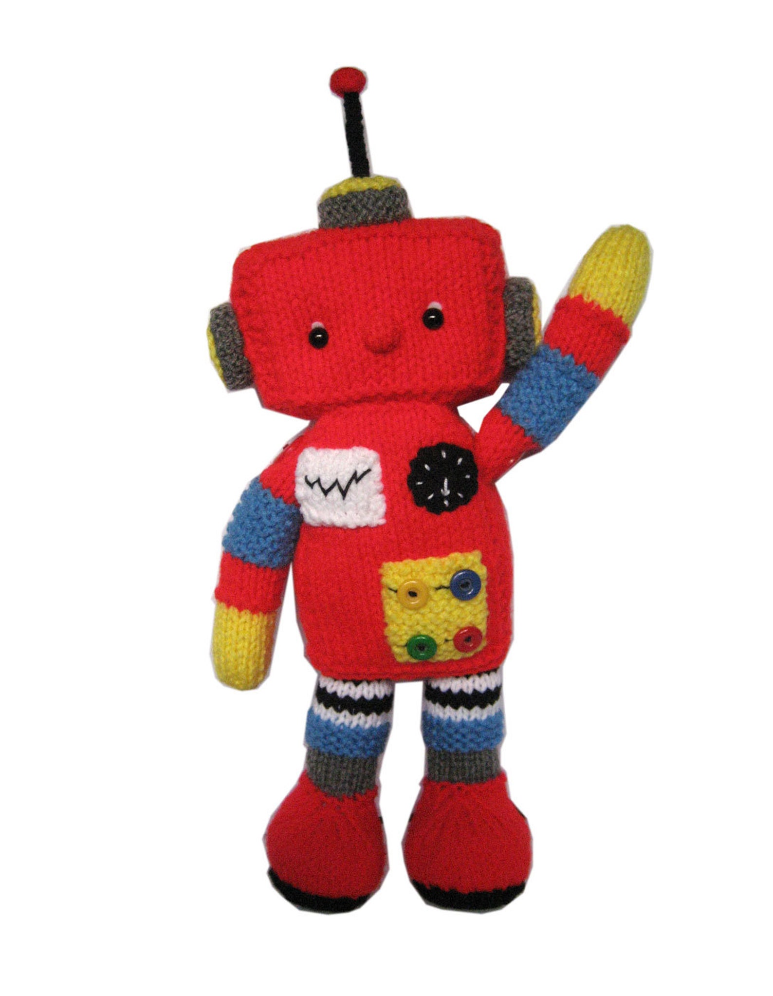 Beep Boop Robot PDF Email Knit PATTERN - Etsy