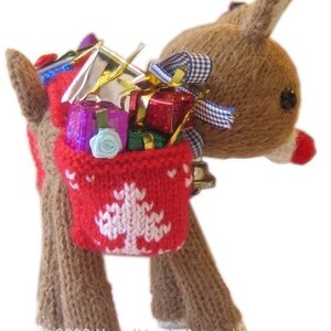 EL Reno Rudolph PDF Email PATRON Para Tejer Con Lana - Etsy