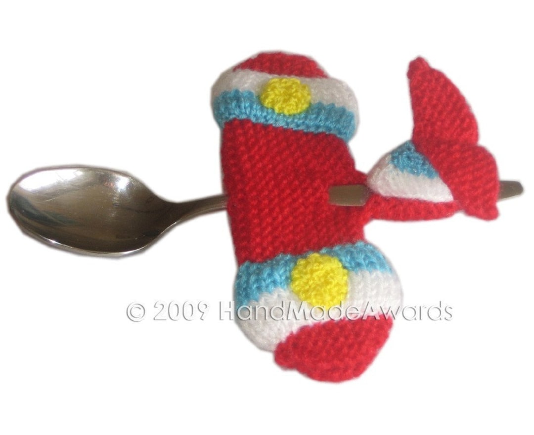 AIRPLANE SPOON for Your Baby Pdf Email Knit PATTERN - Etsy