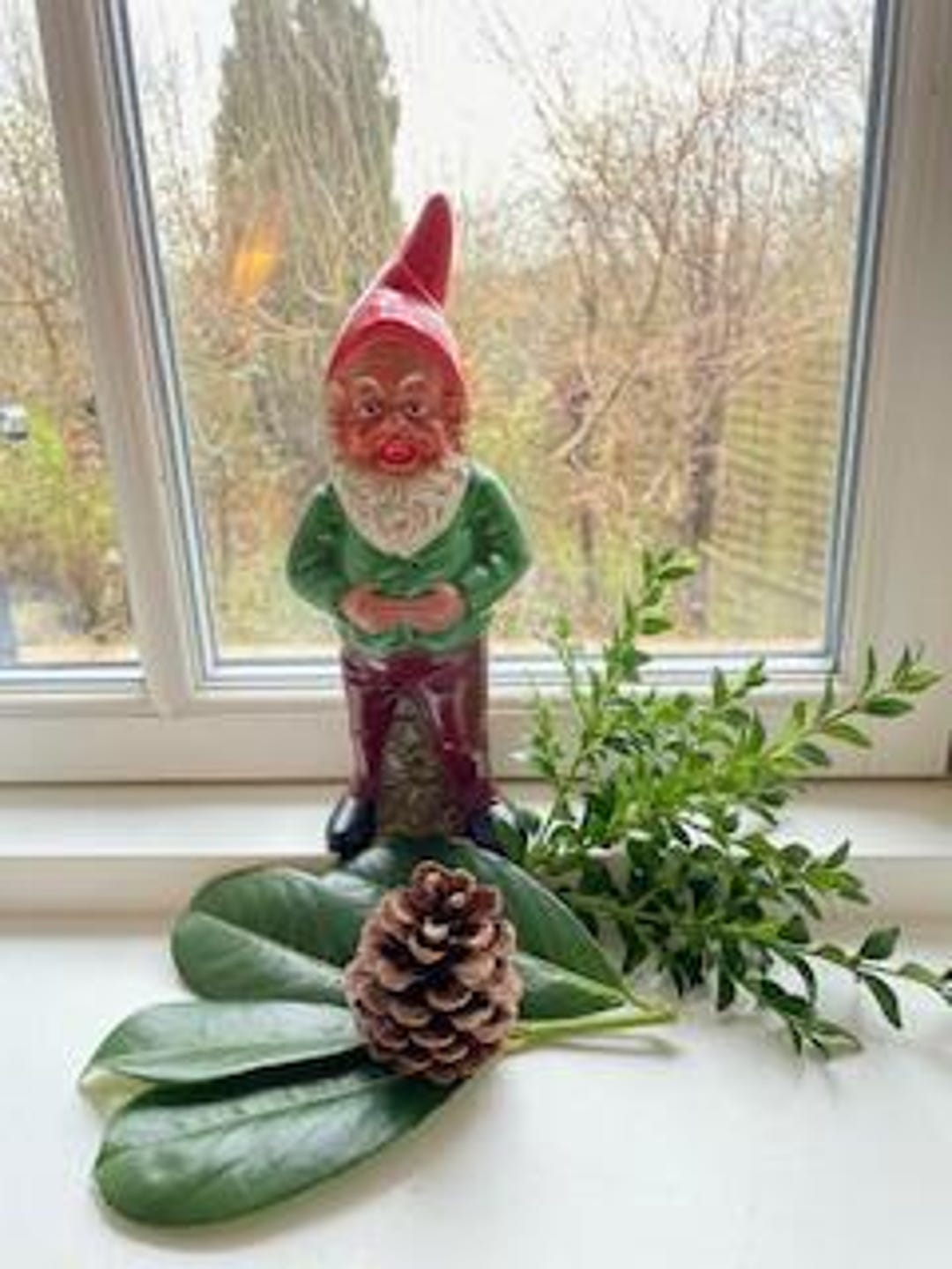 German Terracotta Nisse, Elf, Pixie, Goblin, Mid-century, Christmas - Etsy