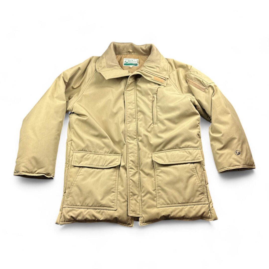 Vintage Gander Mountain Jacket Adult LARGE Brown Tan Goosedown Hunting ...