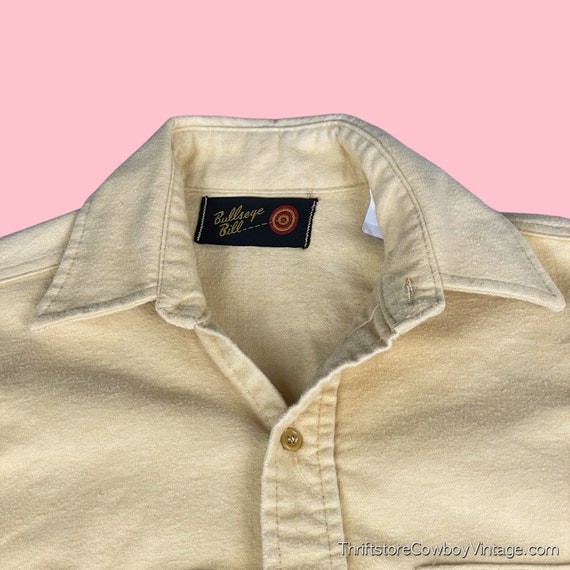Vintage 70s Bullseye Bill Shirt Jacket light mustard … - Gem