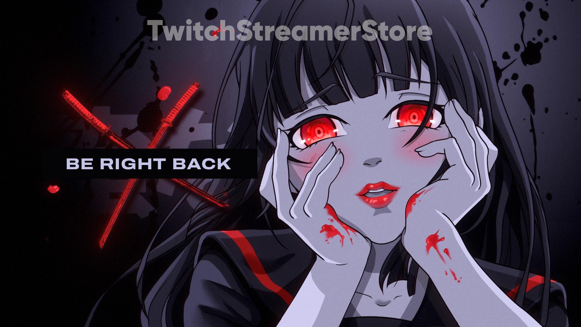 Yandere Anime Twitch Stream Screens · Be Right Back · Starting Soon ...