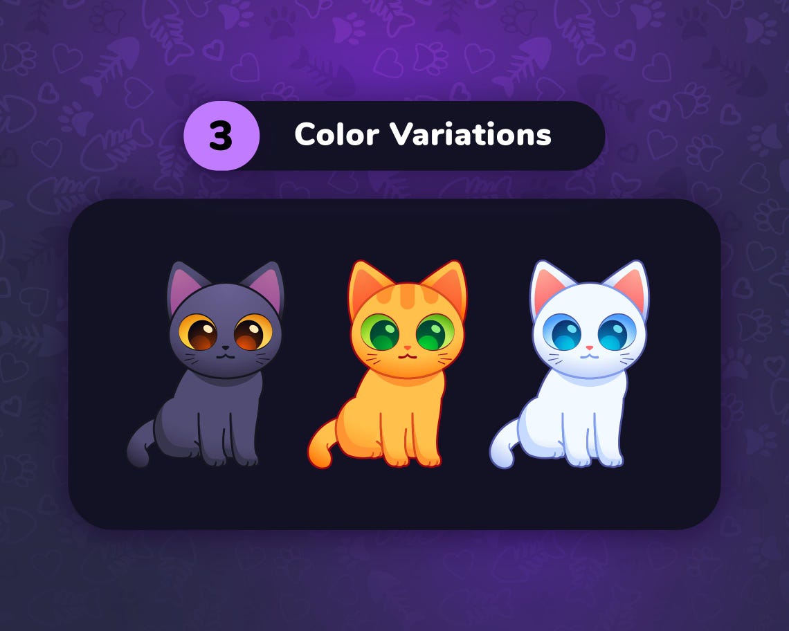 Cat Stream Pet for Twitch & Youtube (streamelements) • Reacts to Events ...