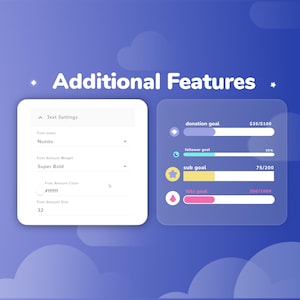 Cute Twitch Goal Widget • Cozy Goal Widget for Twitch and Youtube ...