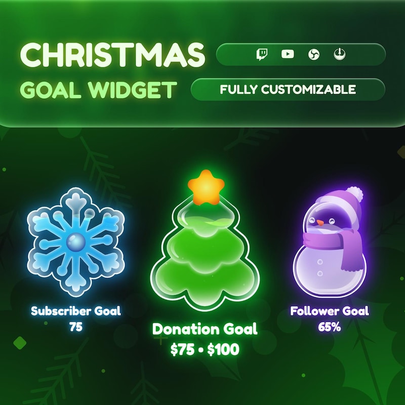 Christmas Widget Sub Goal - Etsy