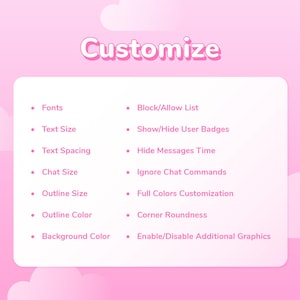 Kawaii Chat Widget • Cute Stream Overlay for Twitch & Youtube ...