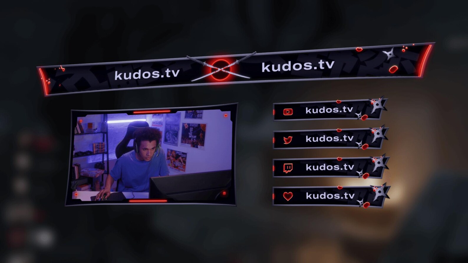 Anime Girl Yandere Twitch Overlay Pack · Animated Stream Overlay · OBS ...
