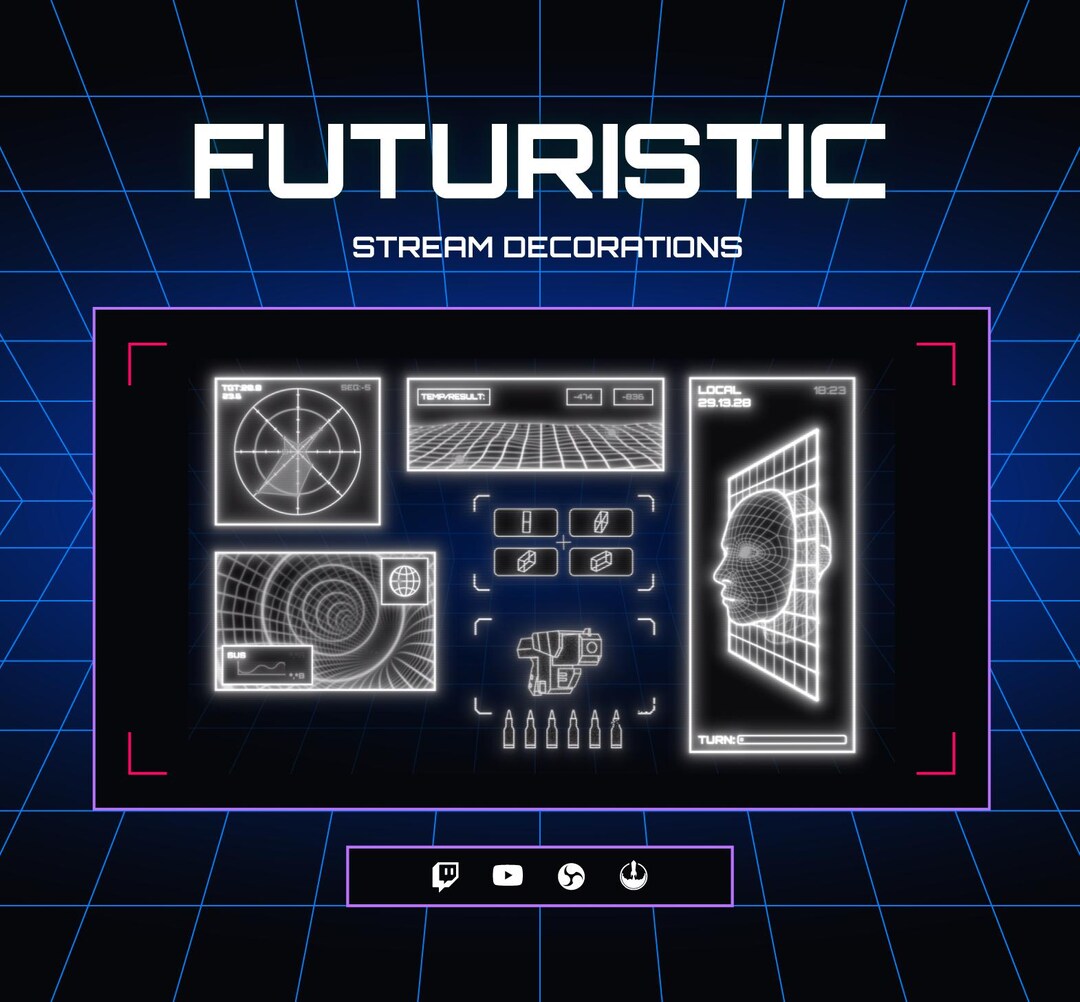 7 Futuristic Animated Stream Decorations for Twitch & OBS Studio ...