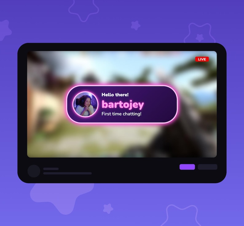 Twitch New Chatter Welcome Widget, Automatic New Viewer Alert Overlay ...