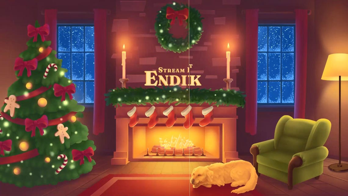 Christmas Twitch Overlay Pack · Animated Stream Overlay · OBS Overlay ...