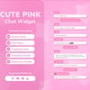 Cute Purple Dreamy Chat Box for Twitch, Crystal, Just Chatting, Pink ...
