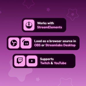 Twitch Tip Menu Widget, Animated Donation and Bits Price List Overlay ...