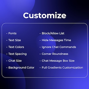 Simple Gradient Twitch Chat Widget • Minimal Chat Box for Twitch and ...
