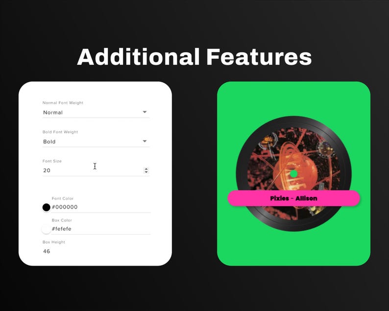 Vinyl Record Music Display Widget • Twitch Music Widget • Spotify ...