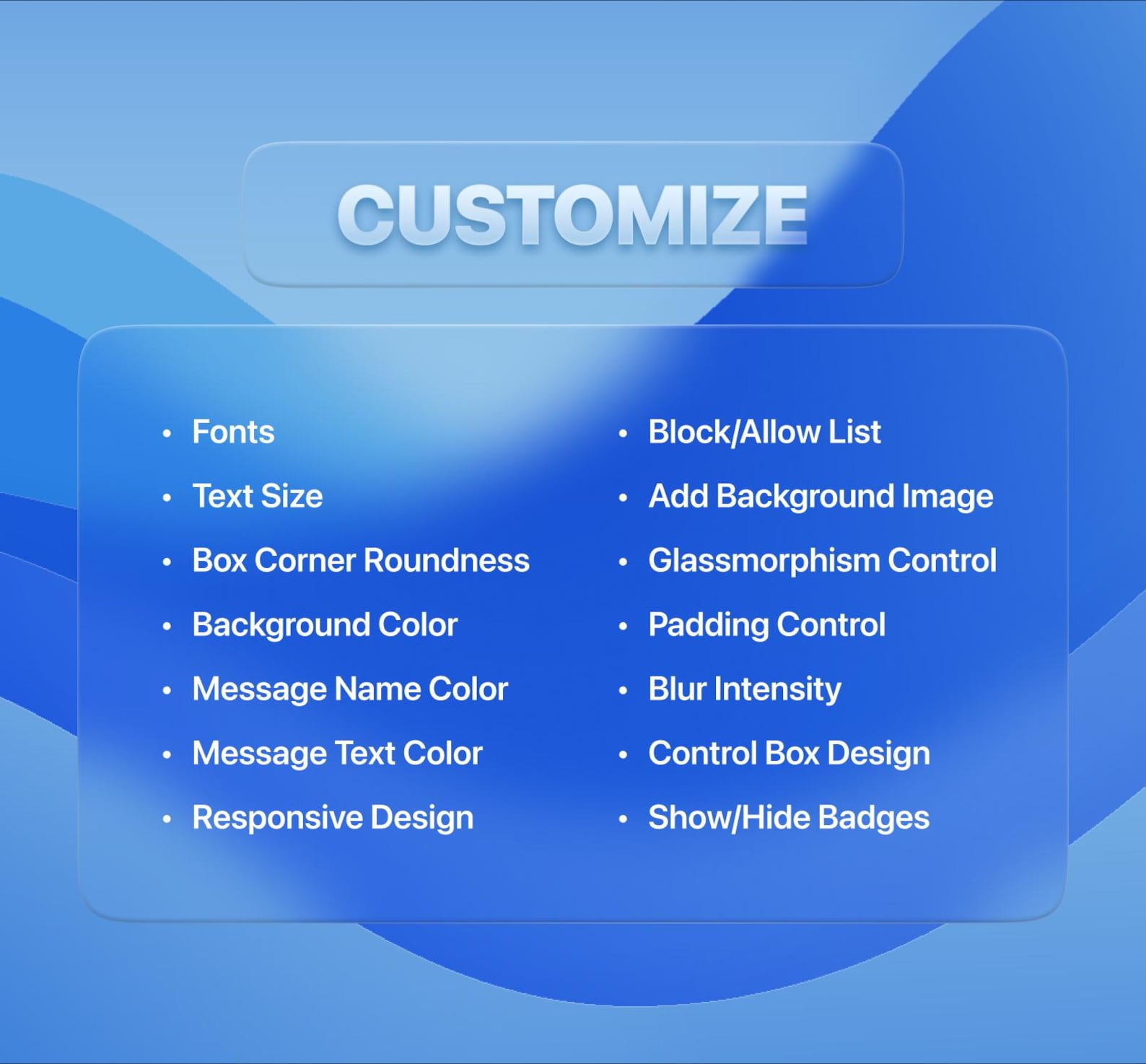 Glass Chat Widget • Modern Frosted Chat Box Overlay for Twitch and ...