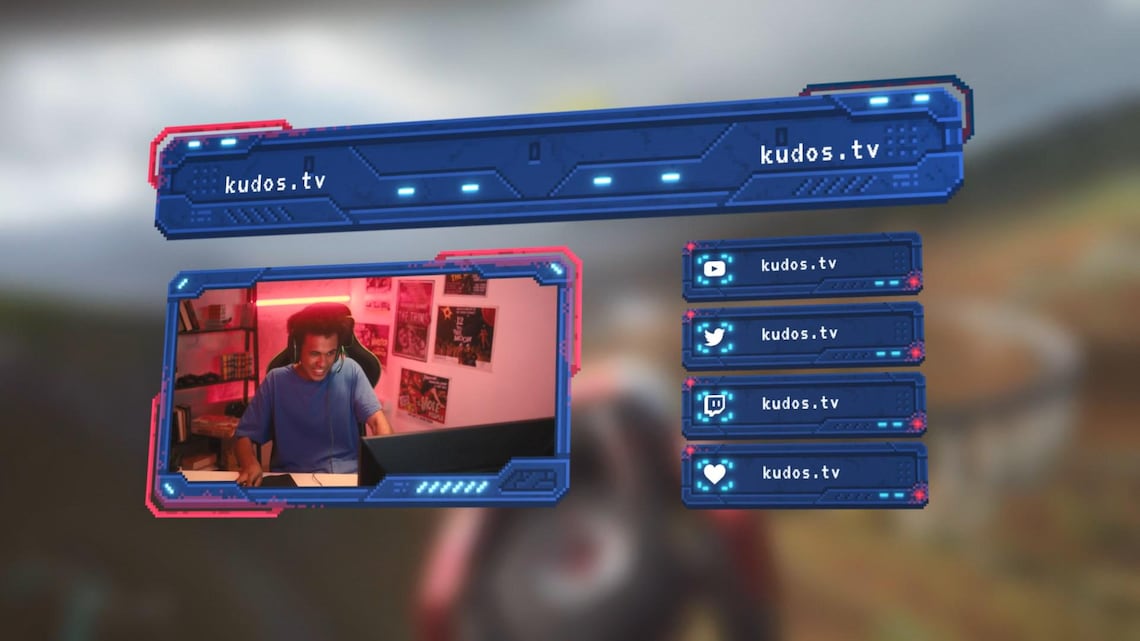 Pixel Neon Twitch Overlays Pack (ANIMATED) for OBS Studio & Streamlabs ...