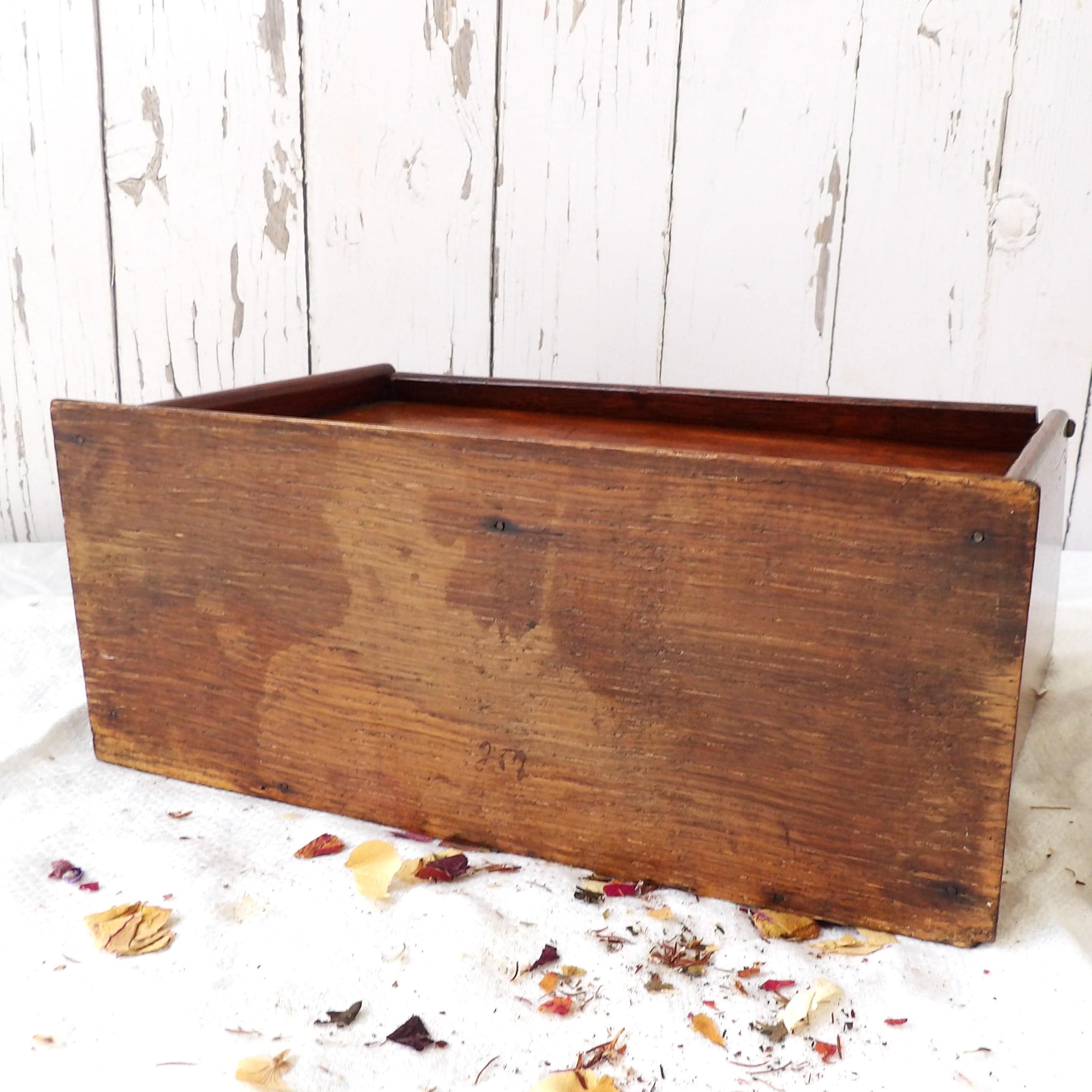 Antique Wooden Church Stationery Box - Etsy