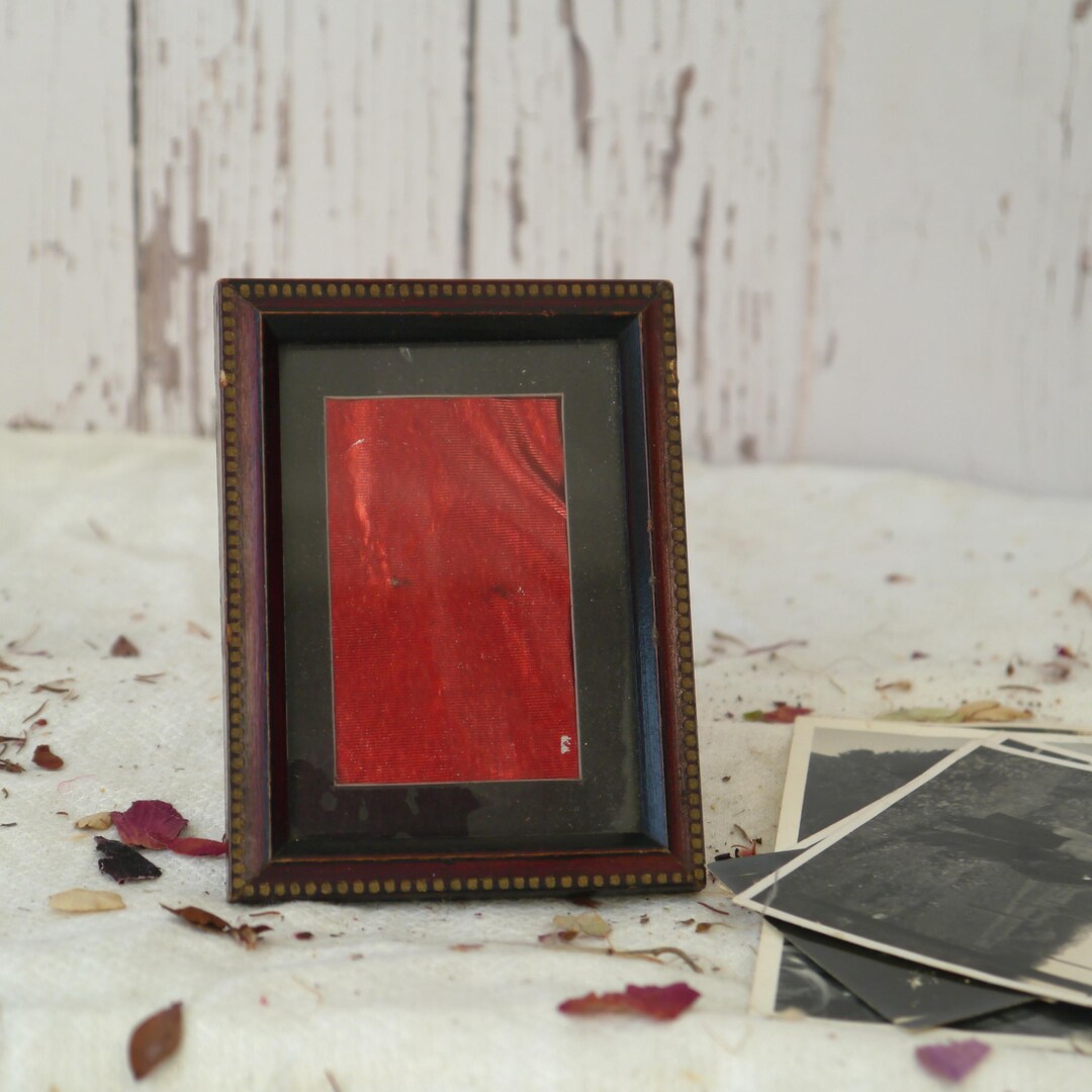 Antique Miniature Wooden Photo Frame - Etsy