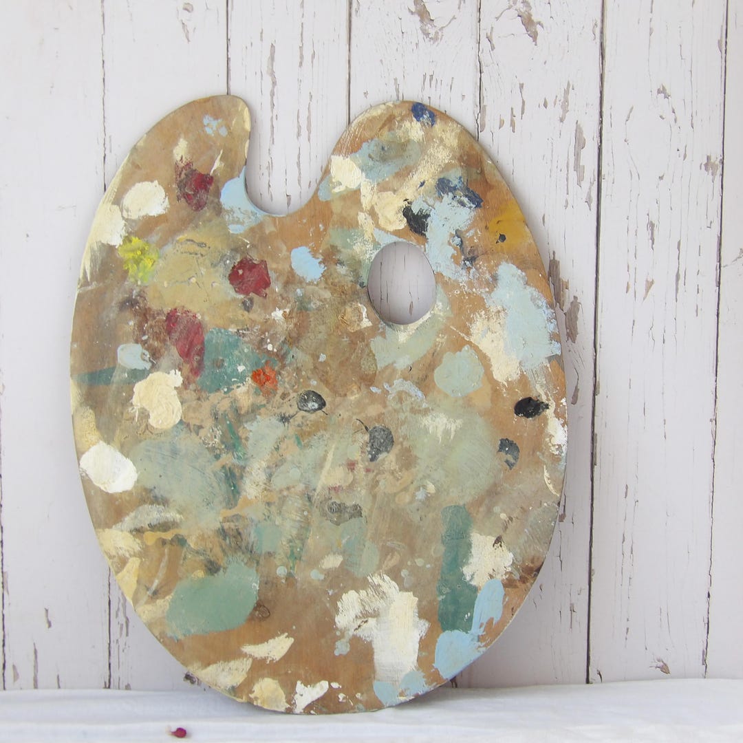 Vintage Painted Artist Palette - Etsy