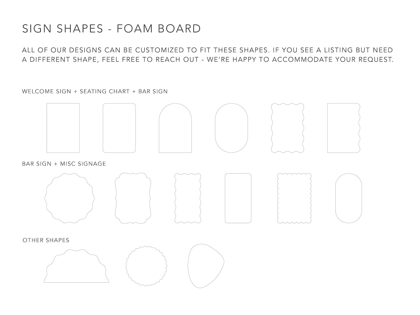 Wavy Shape Wedding Welcome Sign Board Display Stand Decoration Ceremony ...