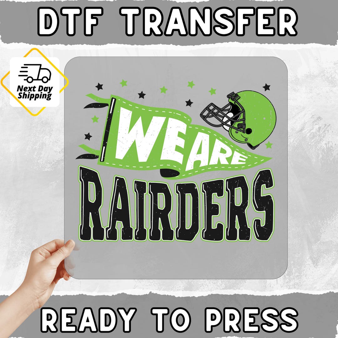 Iron-on DTF Transfer Football Fan Custom Team Spirit Design Ready to ...
