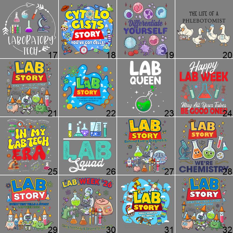 Lab Story DTF, Toy Story Lab Week 2026 DTF Transfer, Medical Lab Decal ...