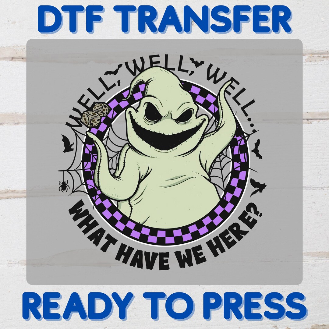 Spooky Ghost Character DTF Transfer for Halloween Enthusiasts and ...