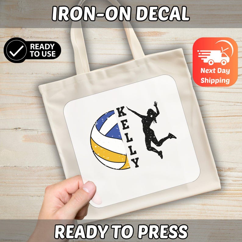 Bump Set Spike Volleyball DTF Transfer, Empowering Sports Iron-on Decal ...