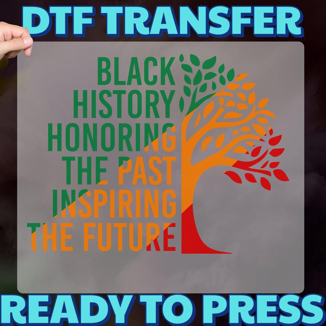 Black History Tree DTF Transfer, Ready to Press, African Heritage ...