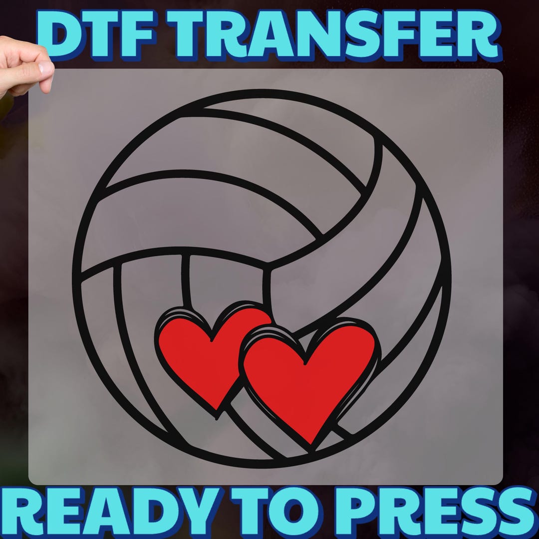 Minimalist Heart Design DTF Transfer, Valentine's Day Iron-on Decal ...