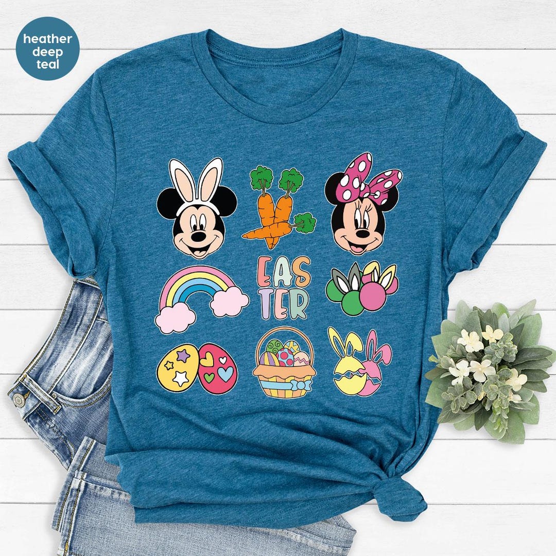 Disney Easter Shirt, Disney Easter Bunny Shirt, Disney Easter Rainbow ...