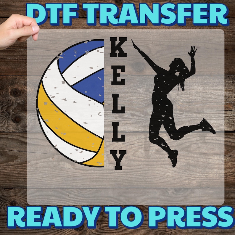 Bump Set Spike Volleyball DTF Transfer, Empowering Sports Iron-on Decal ...