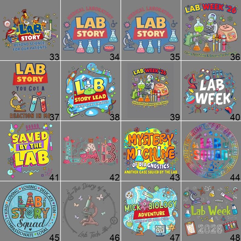 Lab Story DTF, Toy Story Lab Week 2026 DTF Transfer, Medical Lab Decal ...