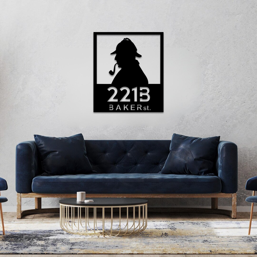 Sherlock Holmes Metal Wall Art | Detective Metal Wall Decor | Sherlock ...